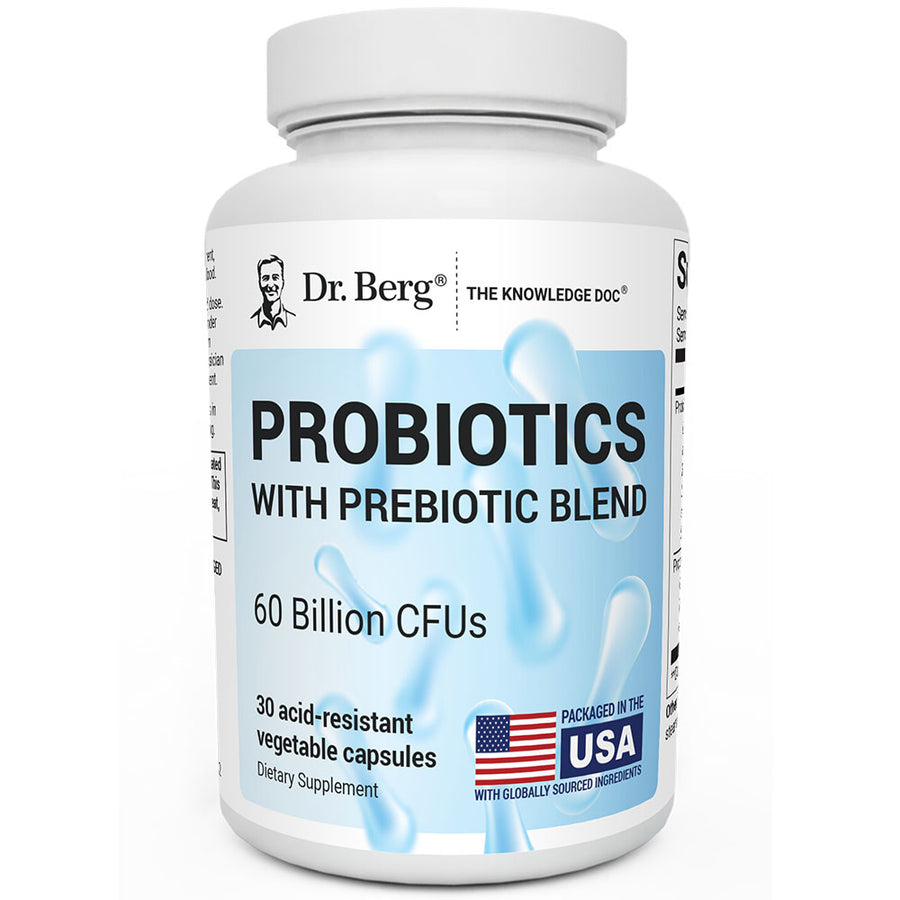 Probiotics with Prebiotic Blend – 30 Vegetable Capsules – Dr. Berg